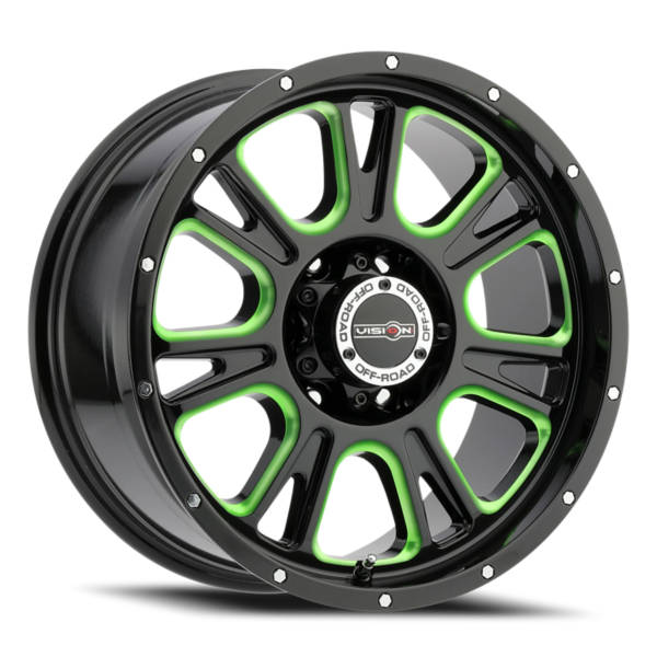 Vision Fury 17 X8.5 6-139.70 25 BKGLBG | Discount Tire